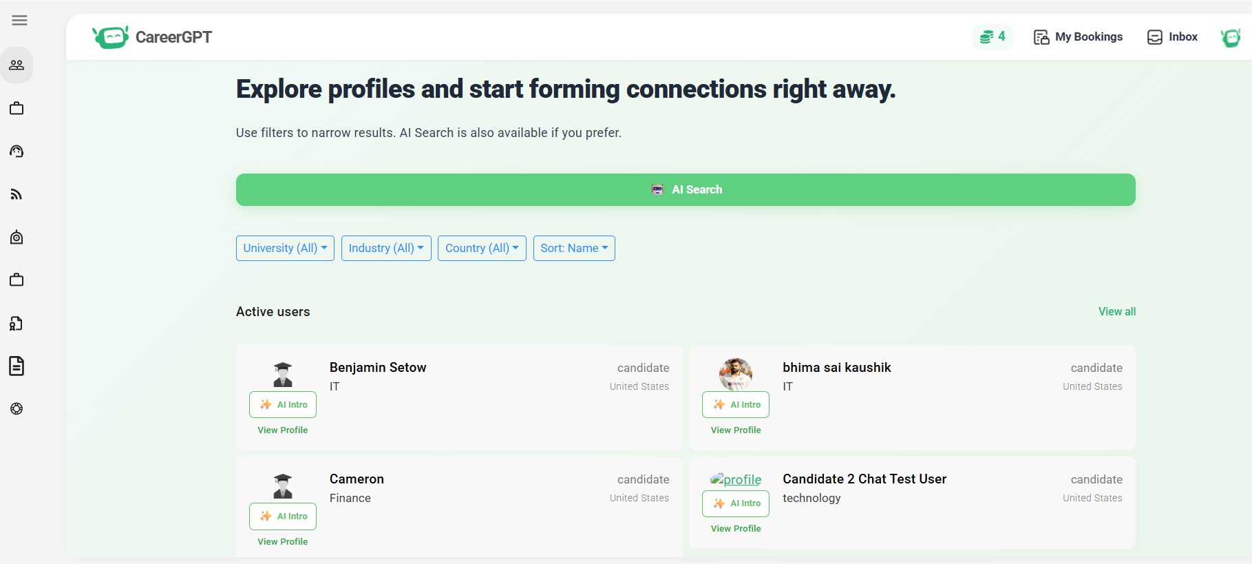 CareerGPT: Peer-to-Peer AI Career Networking Made Easy